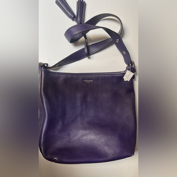 Coach | Bags | Coach Legacy Duffle Purple Leather Hobo Bag | Poshmark